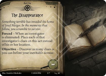 The Disappearance - The Circle Undone - Arkham Horror: The Card Game ...