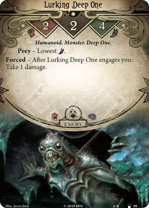 Lurking Deep One - The Innsmouth Conspiracy - Arkham Horror: The Card ...